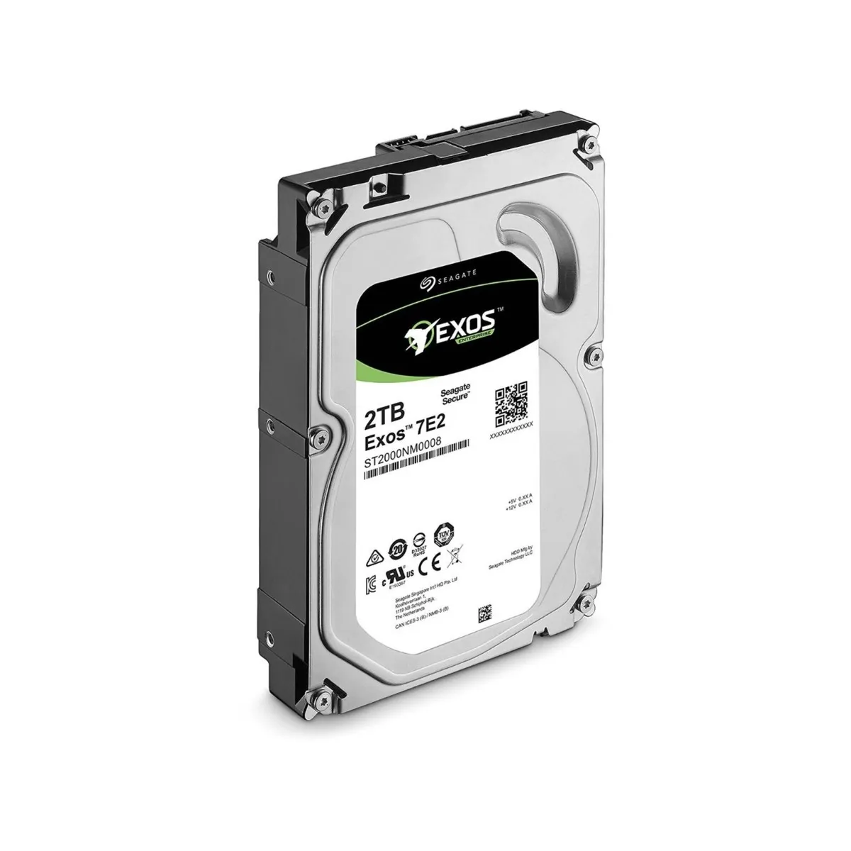 Seagate Exos Enterprise 2TB 3.5" SATA Internal HDD - AI Monitor