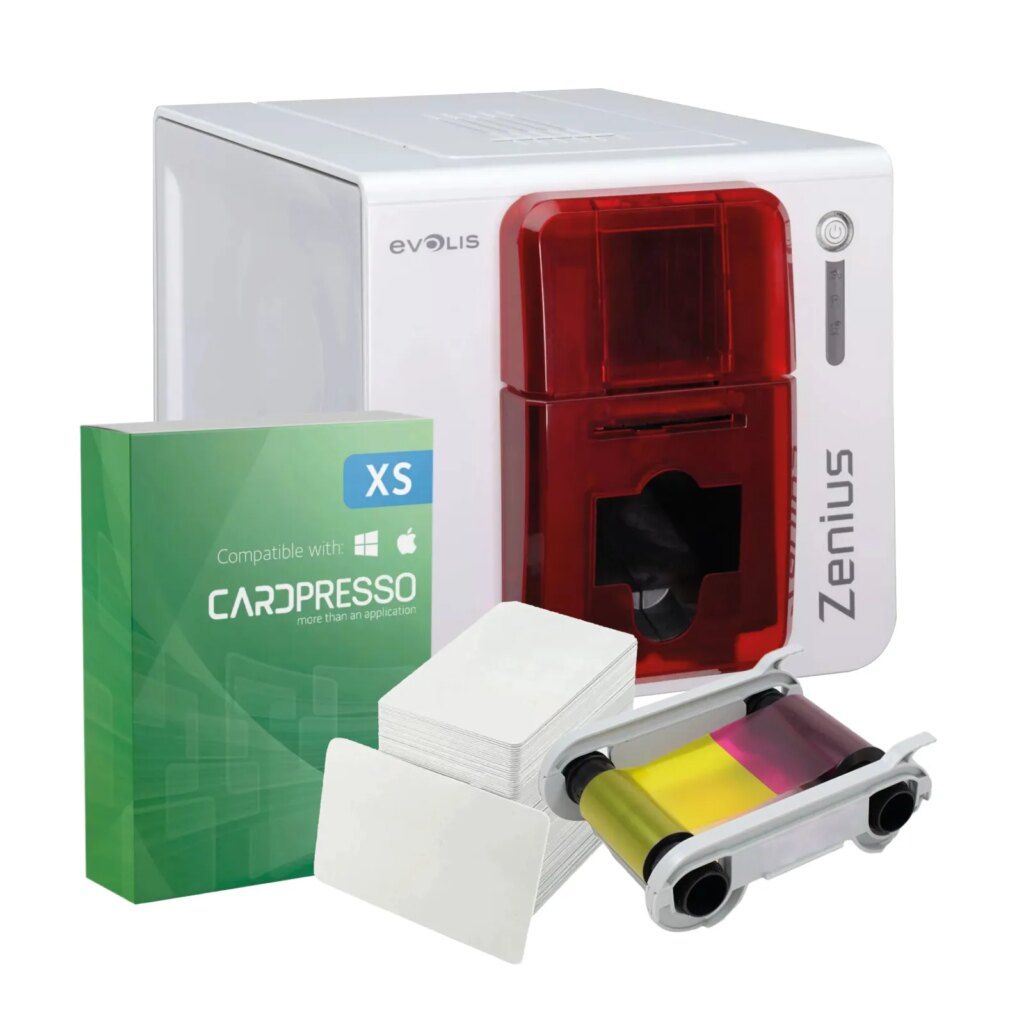 Evolis Zenius 1-Sided Card Printer GO PACK - AI Monitor